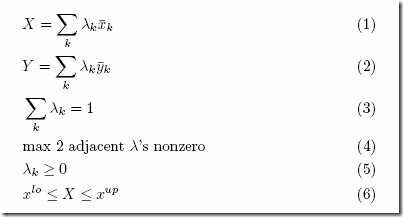Yet Another Math Programming Consultant: GAMS: Piecewise linear functions with SOS2 variables